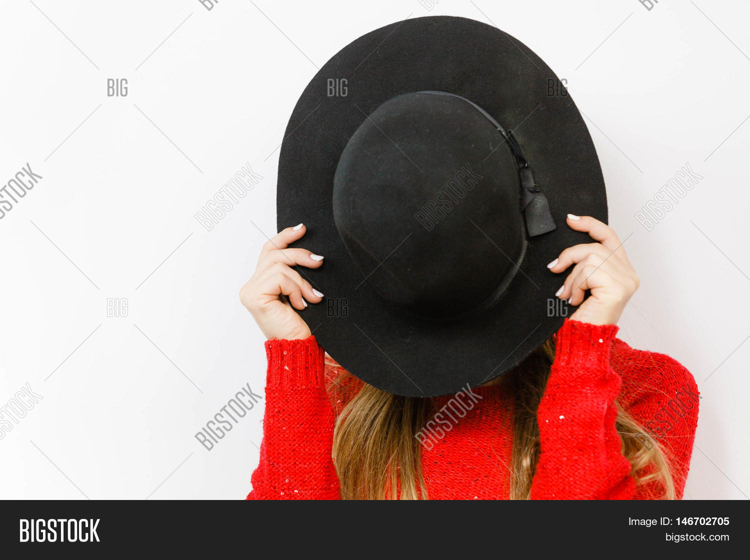 Young Lady Hiding Her Image & Photo (Free Trial) | Bigstock