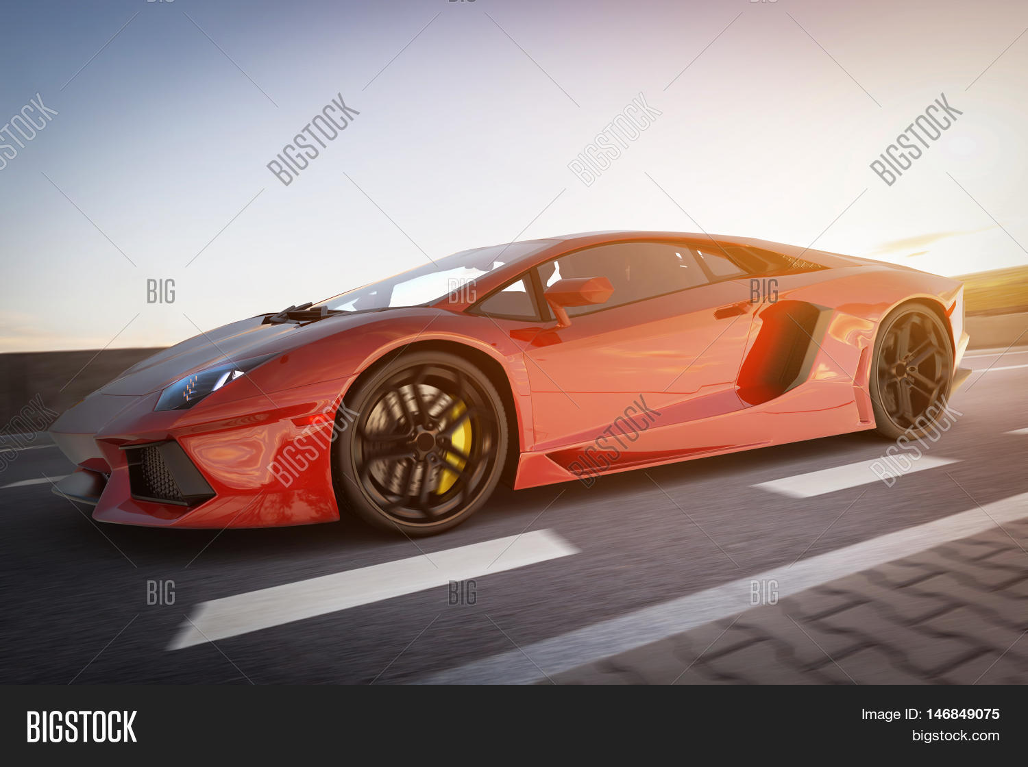 Modern Red Metallic Image & Photo (Free Trial) | Bigstock