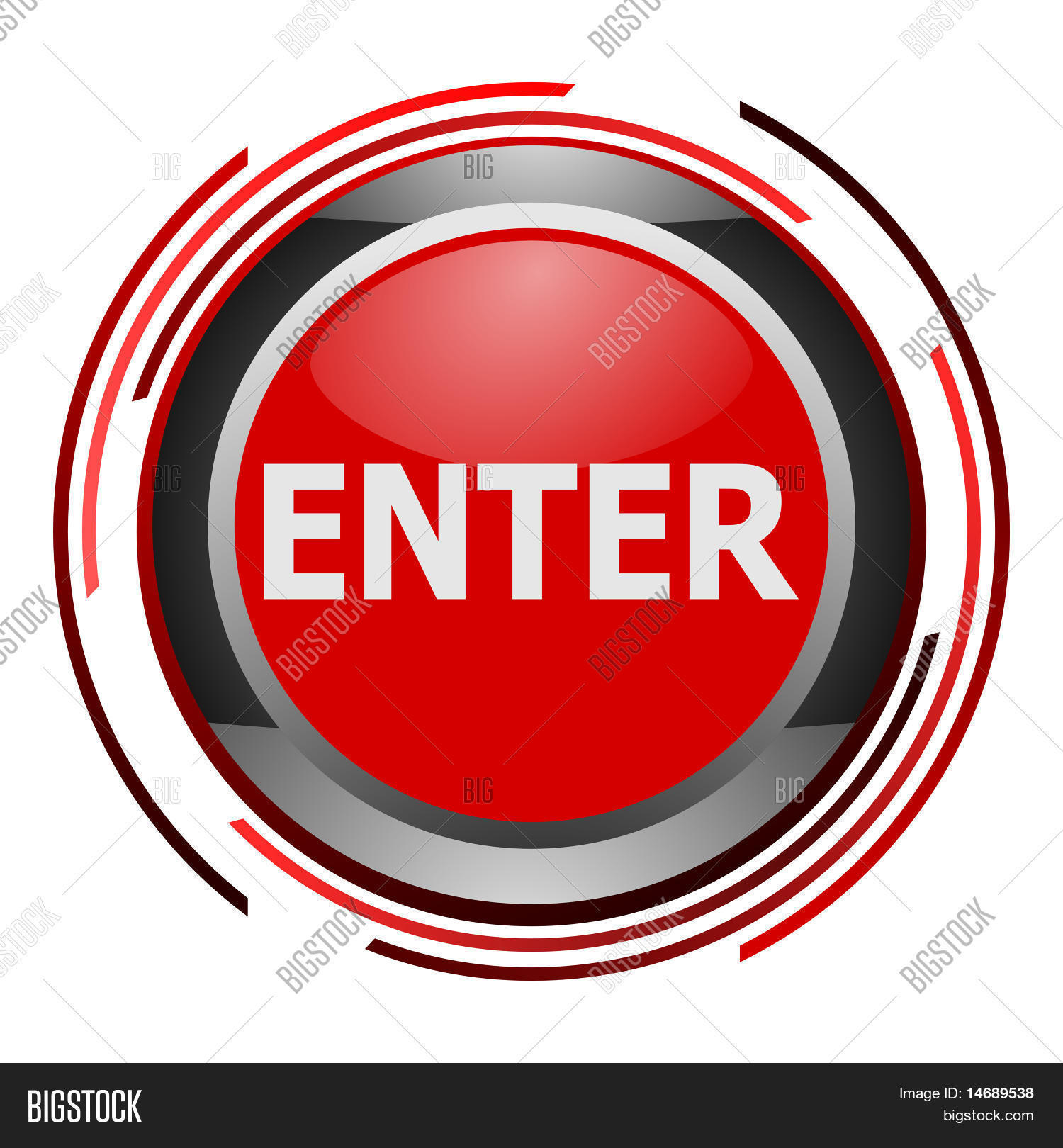 Enter Glossy Icon Image & Photo (Free Trial) | Bigstock