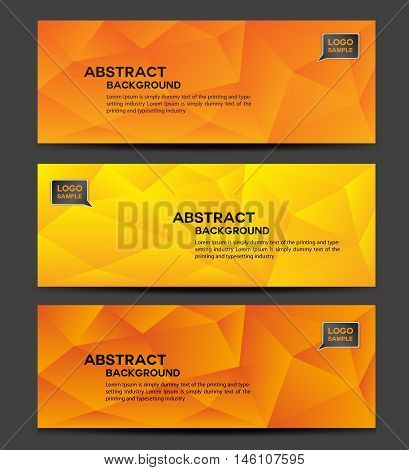 Orange Banner Design Vector & Photo (Free Trial) | Bigstock