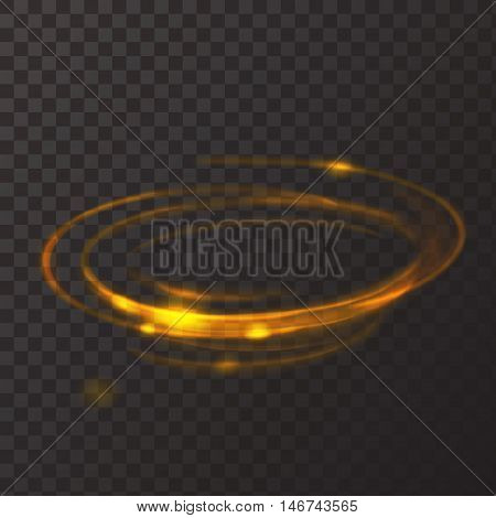 Gold Circle Light Vector & Photo (Free Trial) | Bigstock