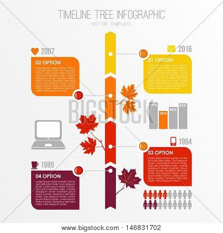Timeline Tree Vector & Photo (Free Trial) | Bigstock
