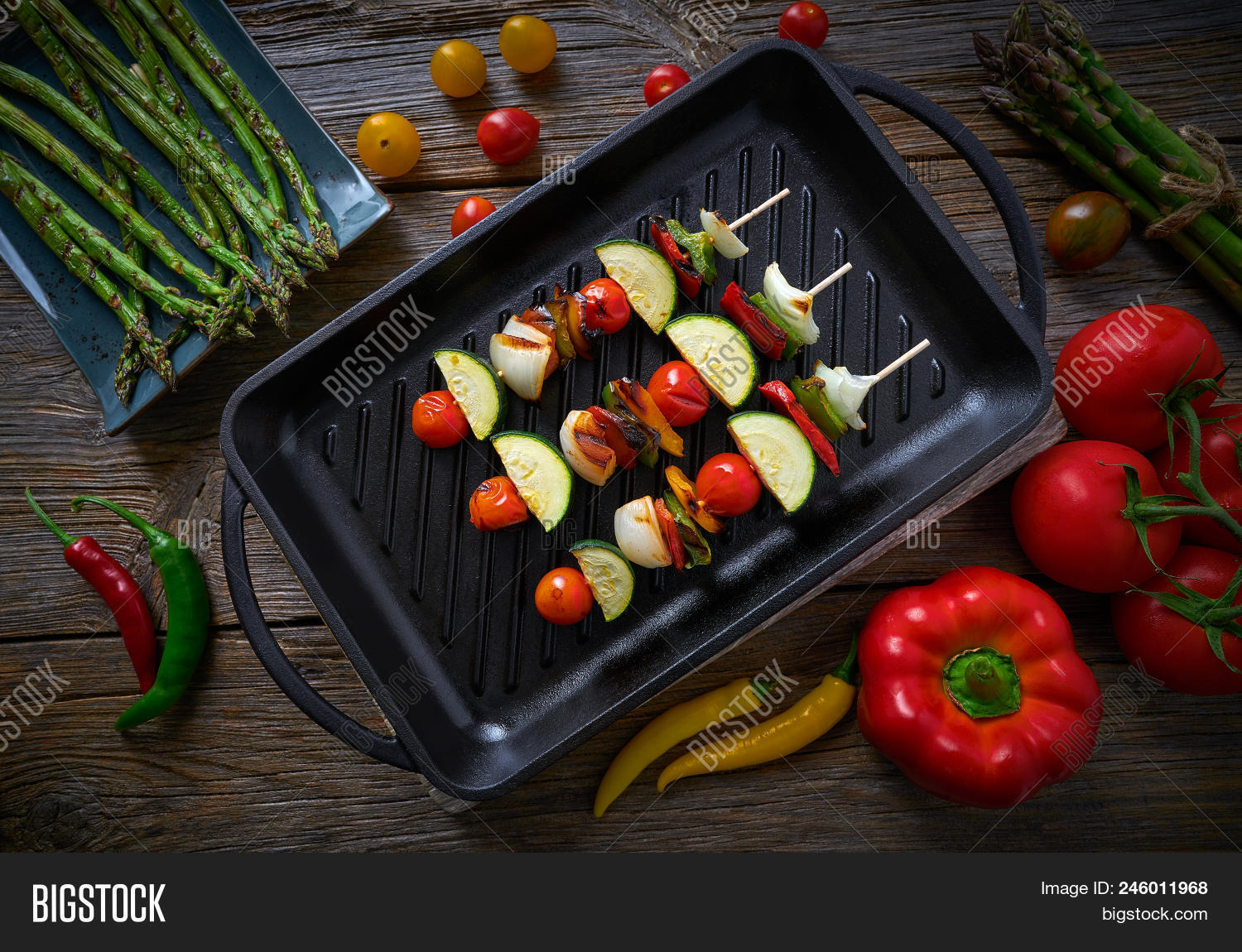 Brochette Vegetable On Image & Photo (Free Trial) | Bigstock