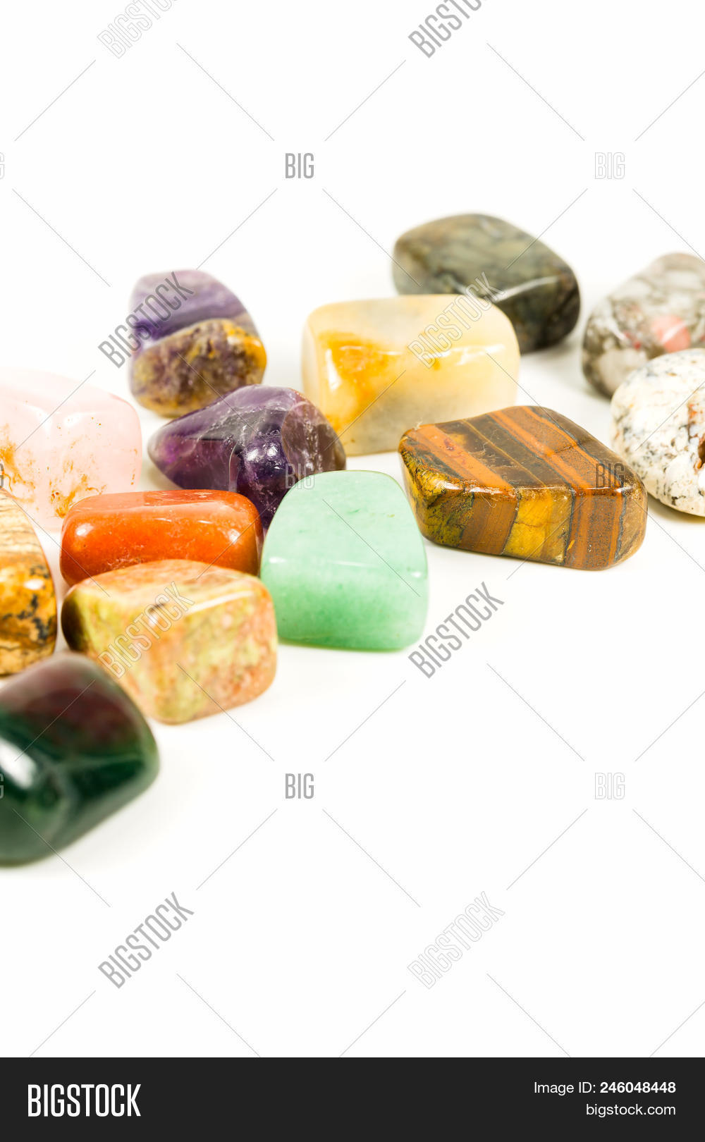 Tumbled Stones Crystal Image & Photo (Free Trial) | Bigstock