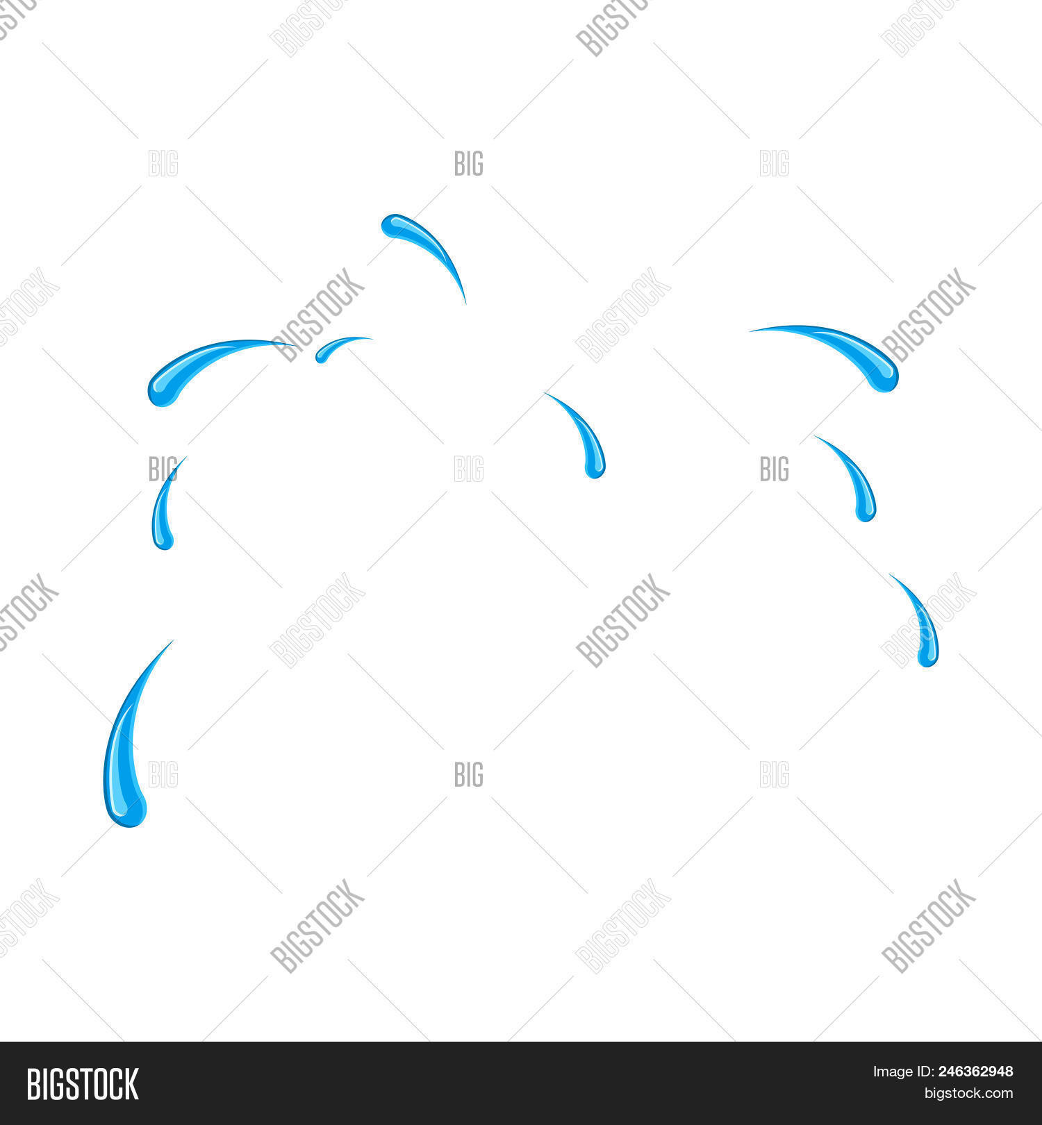 Sweat Drops Comic Vector & Photo (Free Trial) | Bigstock