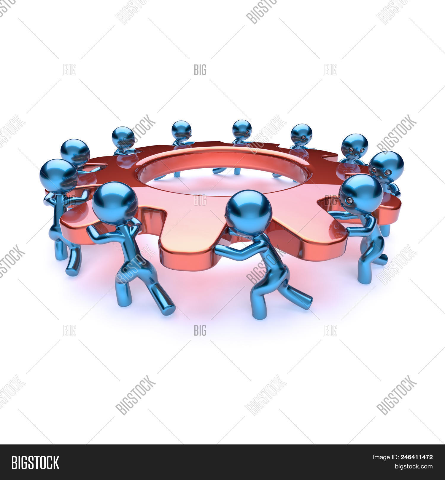 Teamwork Gear Wheel Image & Photo (Free Trial) | Bigstock