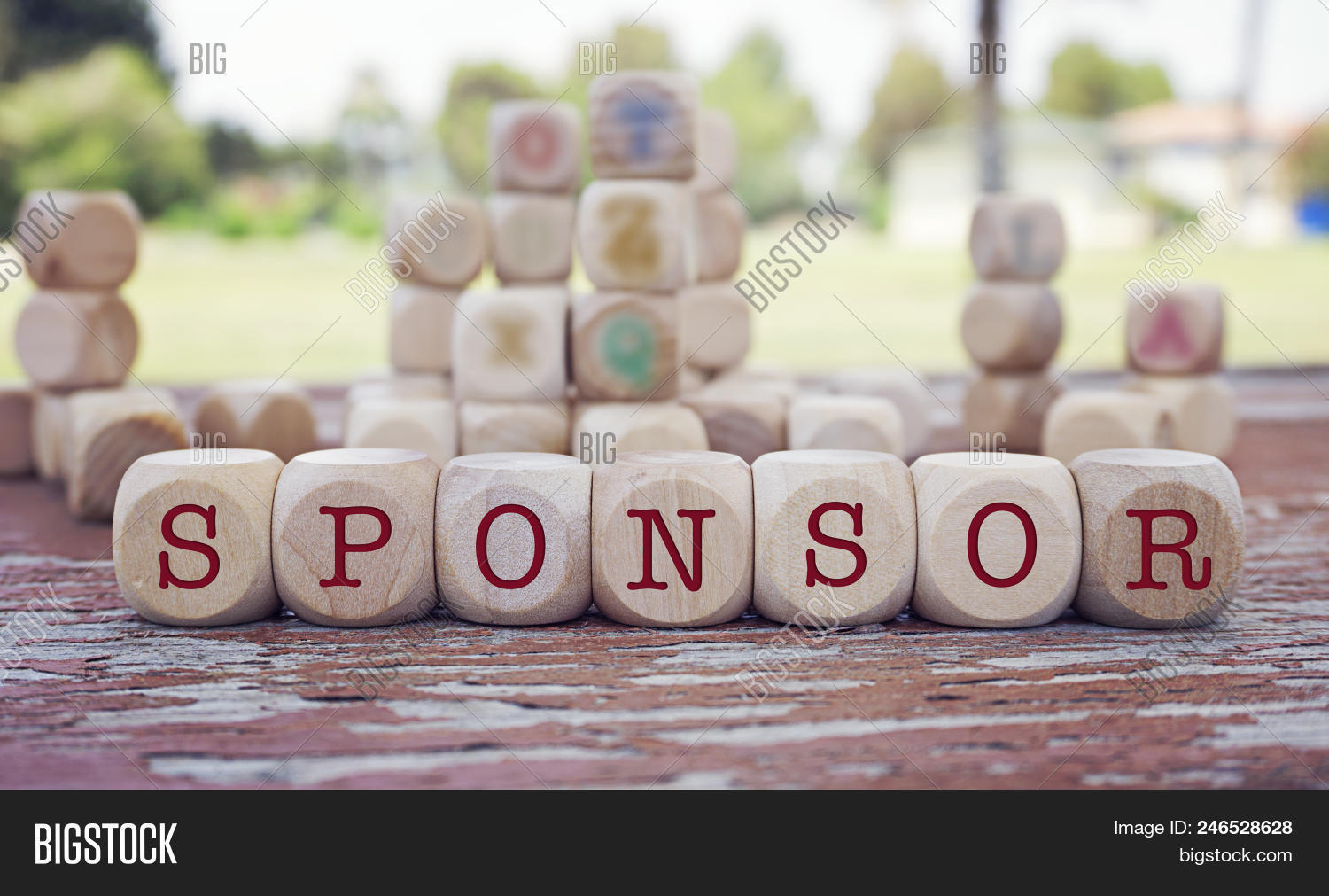 Sponsor Word Written Image & Photo (Free Trial) | Bigstock