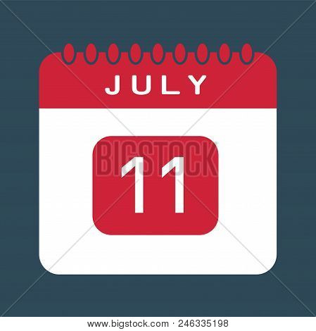 Flat Icon Calendar Vector & Photo (Free Trial) | Bigstock