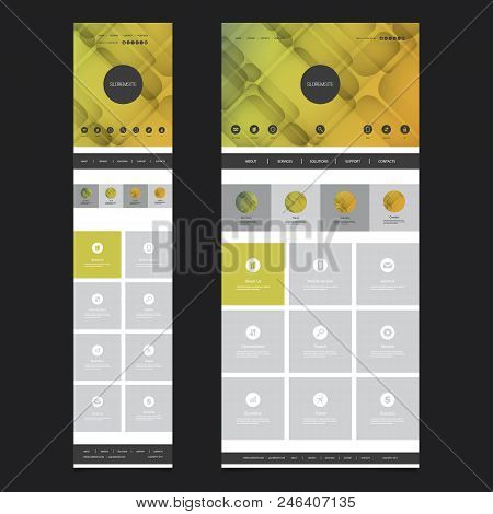 Responsive One Page Vector & Photo (Free Trial) | Bigstock