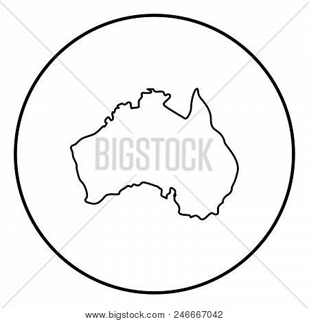 Map Australia Icon Vector & Photo (Free Trial) | Bigstock