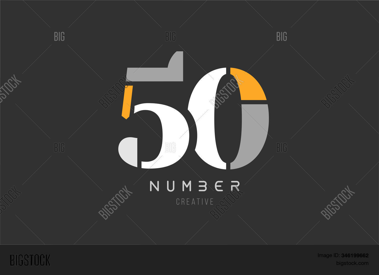 Number 50 Fifty Vector & Photo (Free Trial) | Bigstock
