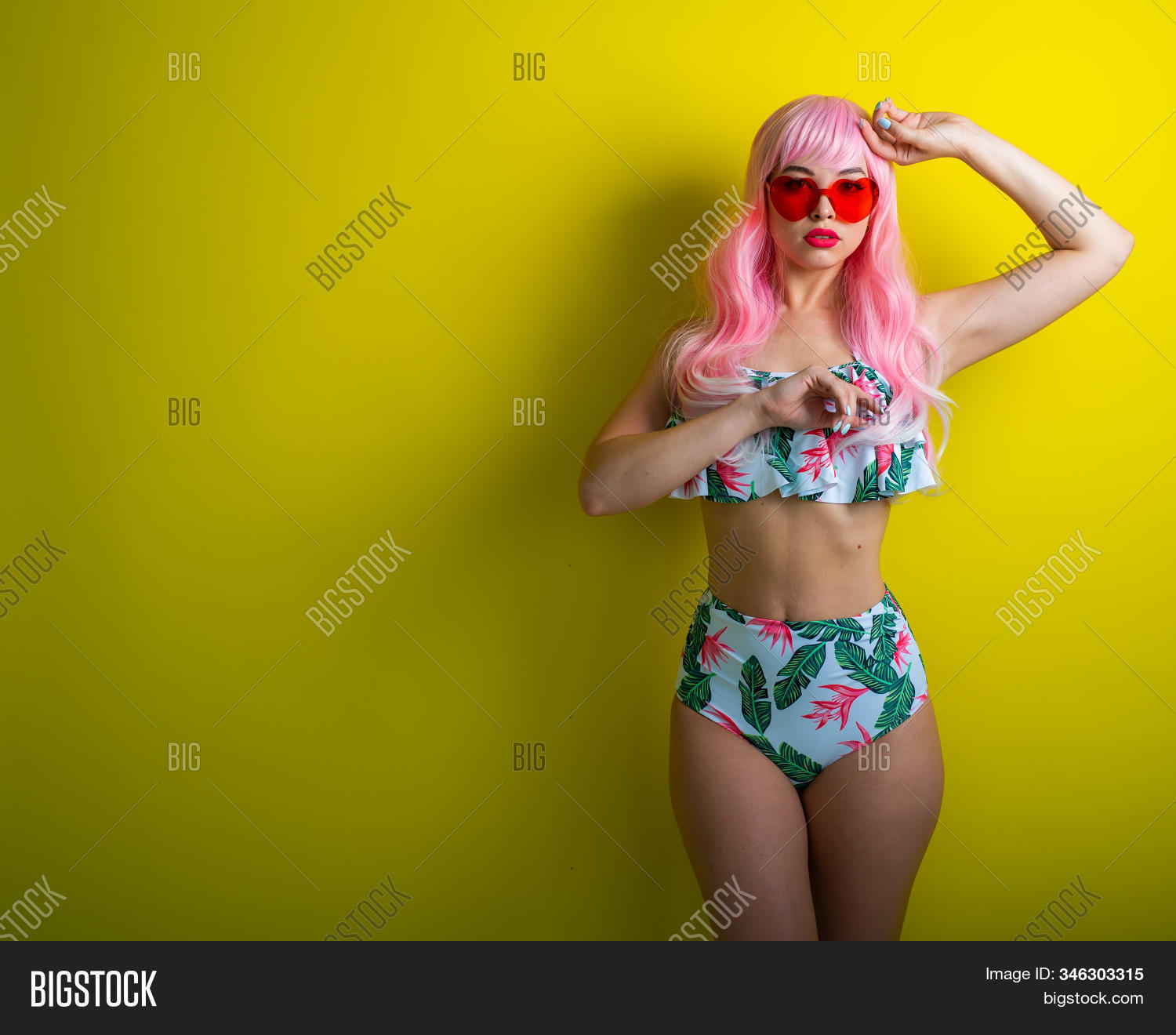 Beautiful Girl Pink Image And Photo Free Trial Bigstock