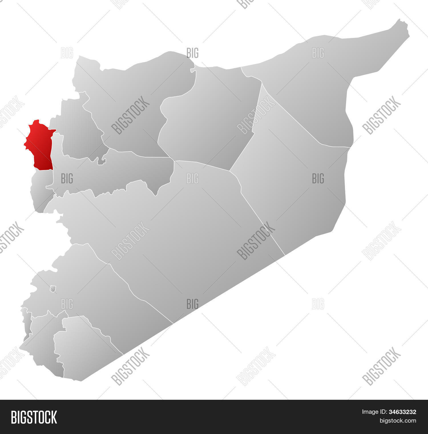 Map Syria, Latakia Image & Photo (Free Trial) | Bigstock