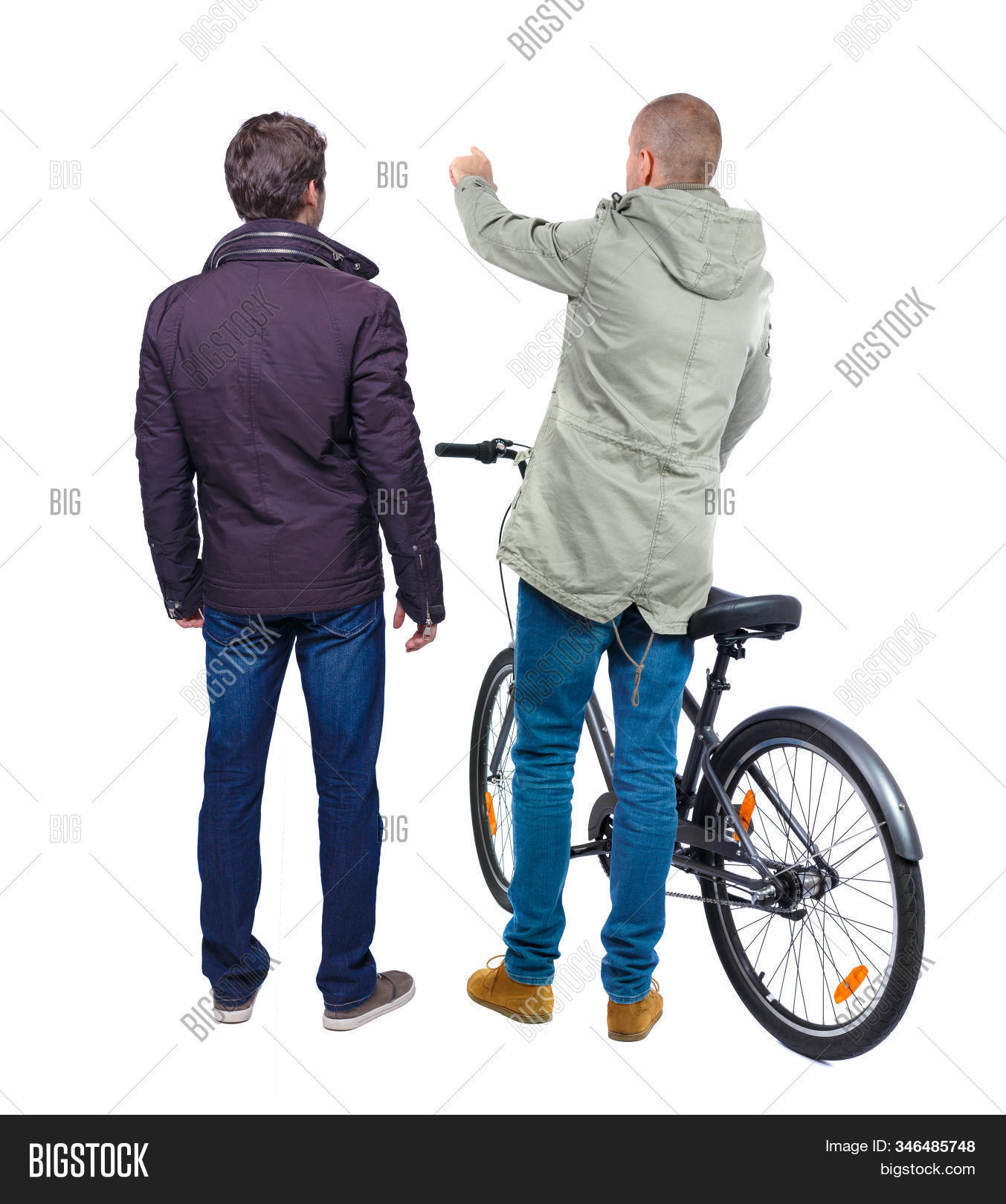 Back View Two Man On Image & Photo (Free Trial) | Bigstock