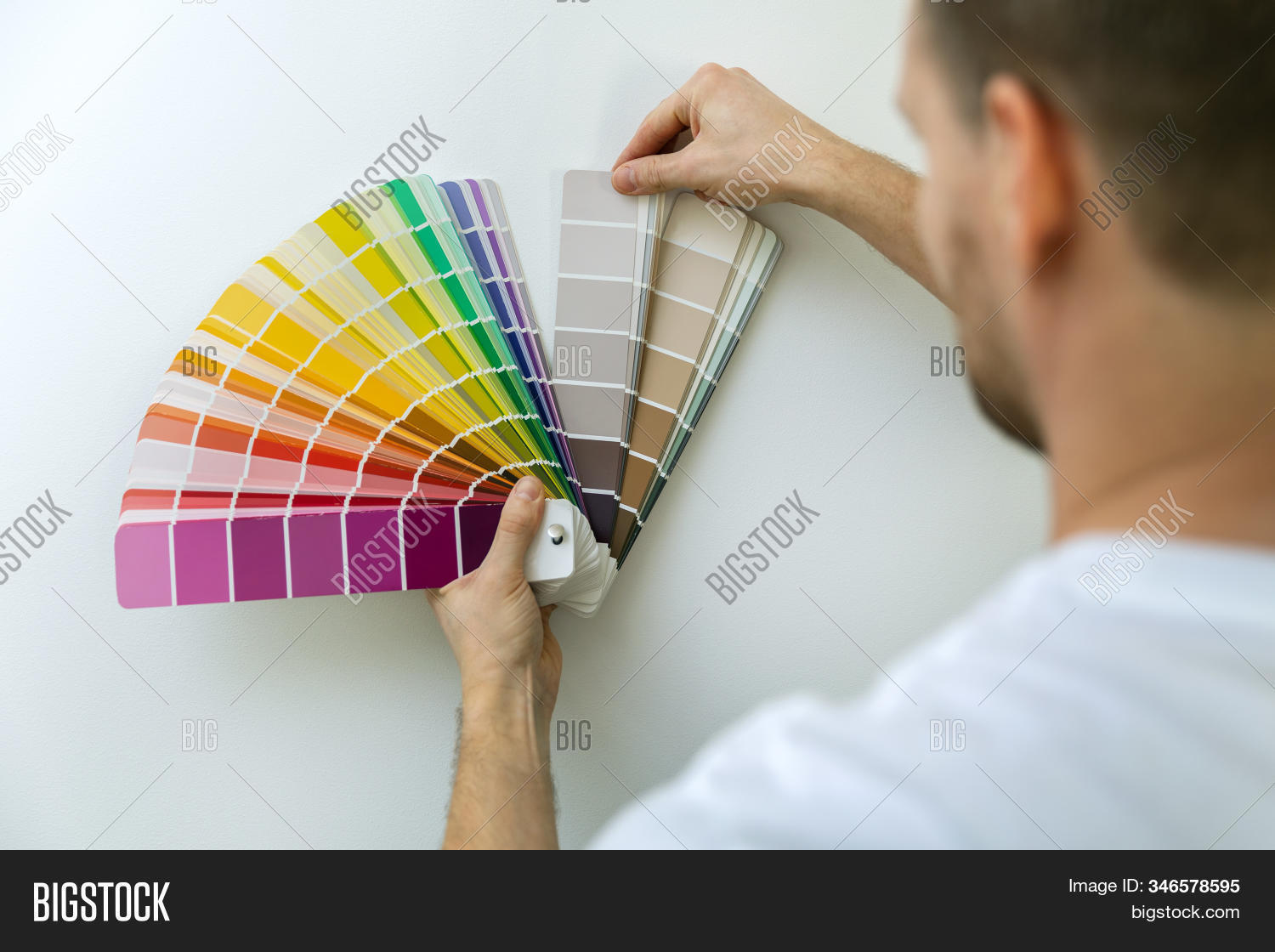 Man Selecting Paint Image & Photo (Free Trial) | Bigstock