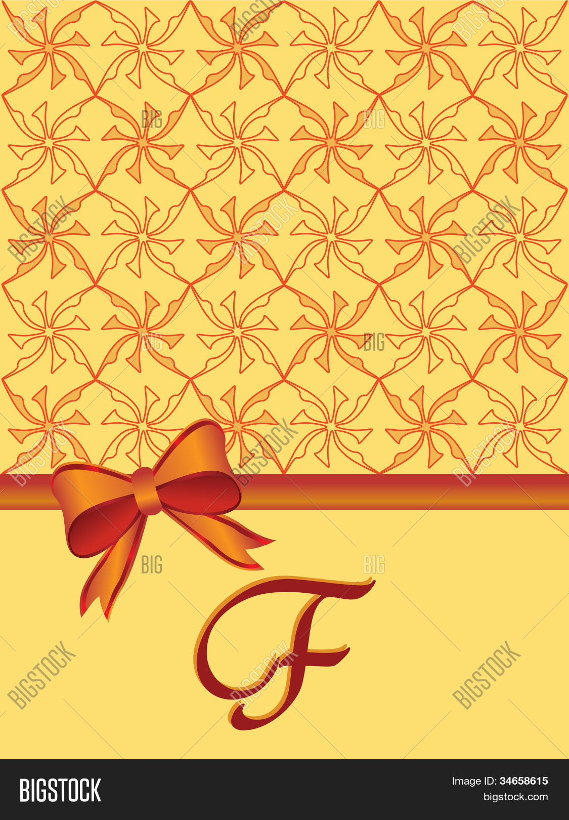 F Monogram Invitation Vector & Photo (Free Trial) | Bigstock