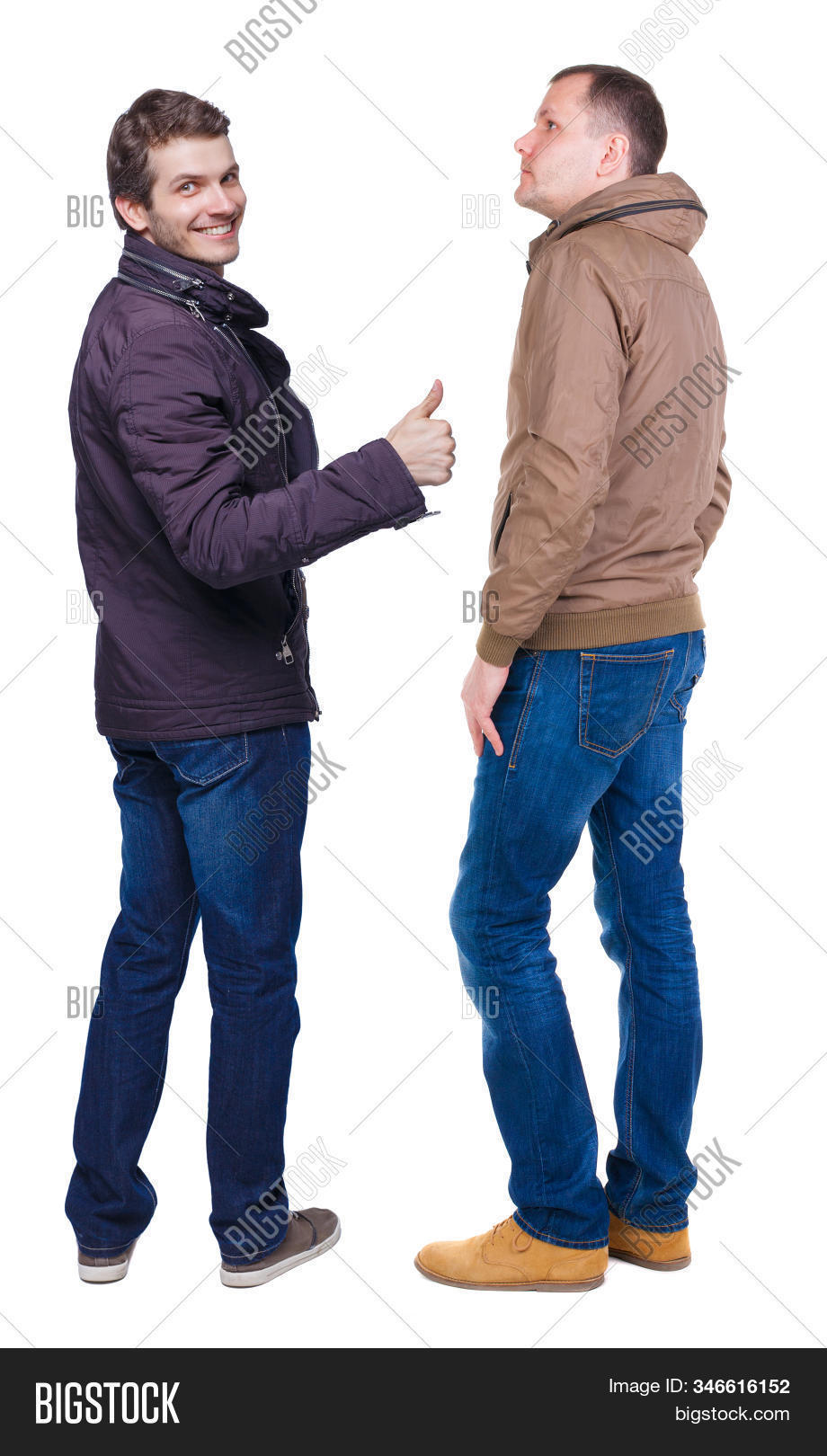 Back View Two Man Image & Photo (Free Trial) | Bigstock