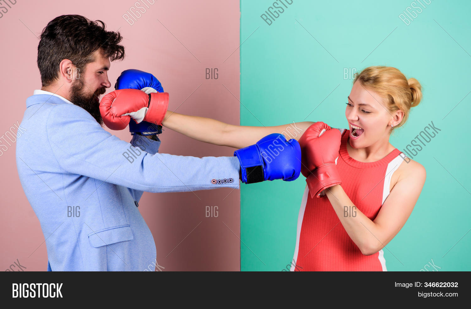 Boxing Couple. Image & Photo (Free Trial) | Bigstock