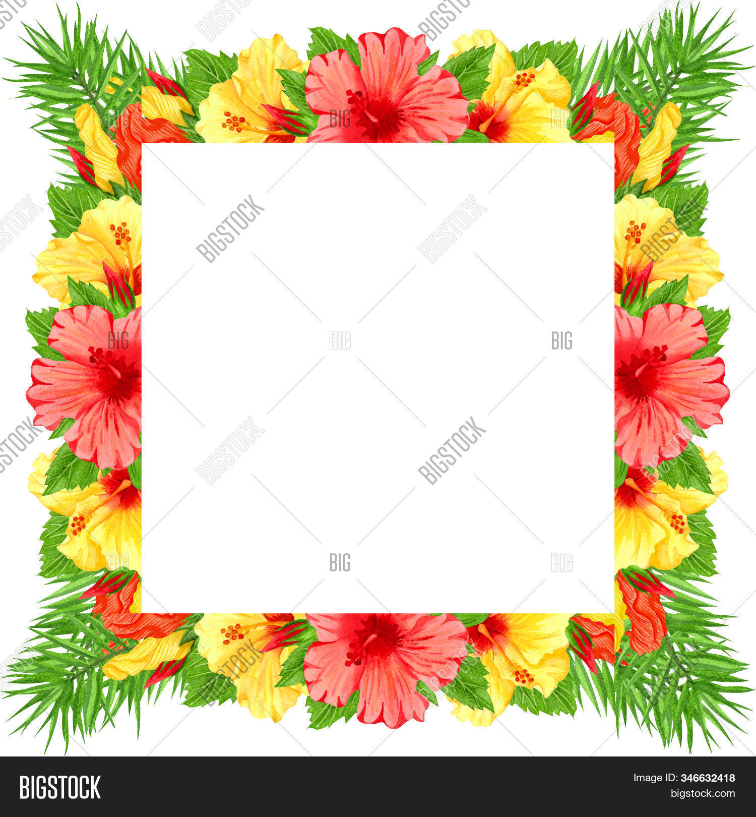 Watercolor Frame Red Image & Photo (Free Trial) | Bigstock