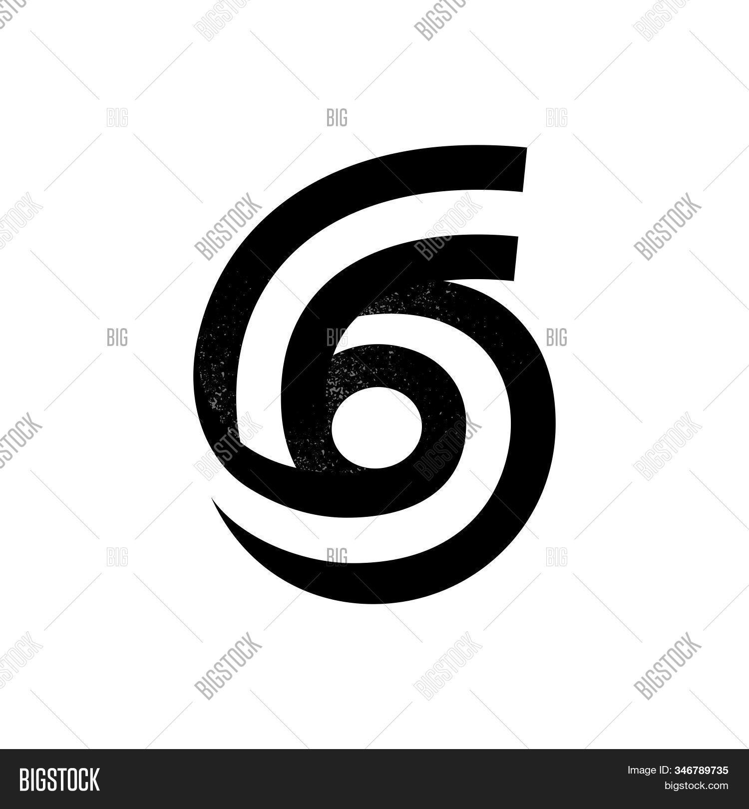Number Six Logo Vector & Photo (Free Trial) | Bigstock