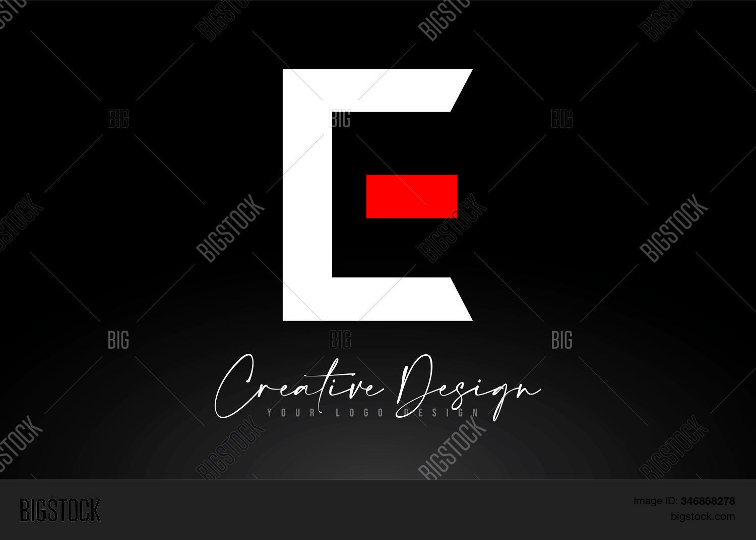 E Letter Icon Design Vector & Photo (Free Trial) | Bigstock