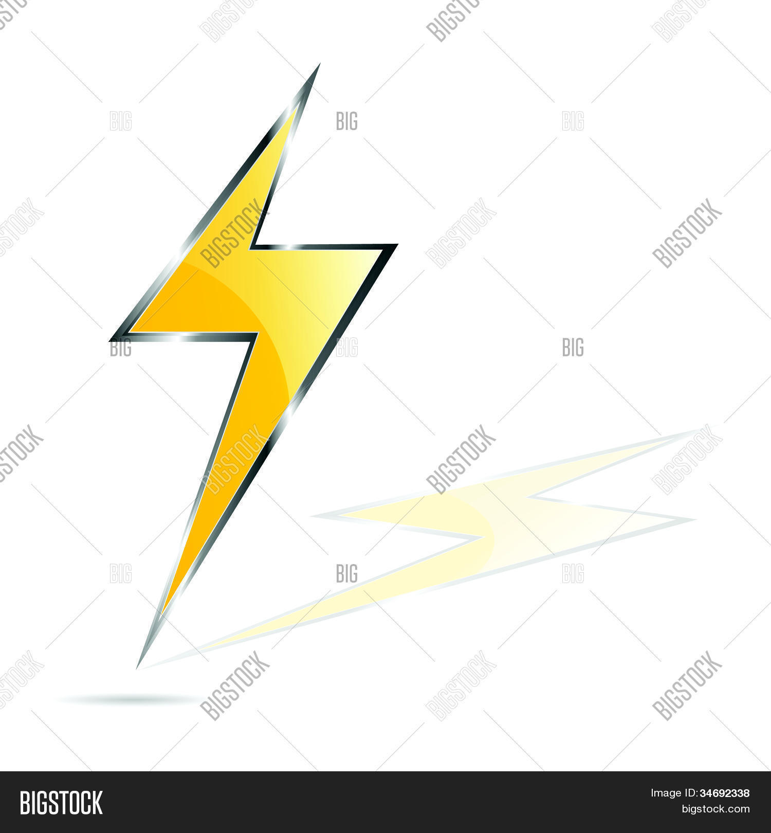 Lightning Bolt Vector Vector & Photo (Free Trial) | Bigstock