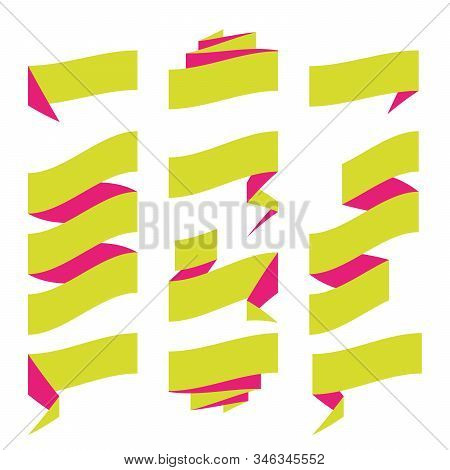 Folded Ribbon Banner Vector & Photo (Free Trial) | Bigstock