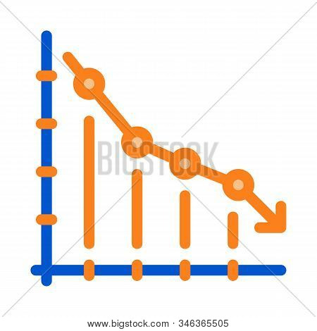 Falling Chart Icon Vector & Photo (Free Trial) | Bigstock