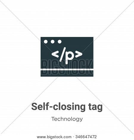 Self-closing Tag Icon Vector & Photo (Free Trial) | Bigstock