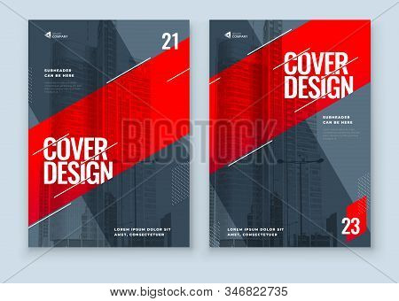 Red Brochure Design. Vector & Photo (Free Trial) | Bigstock