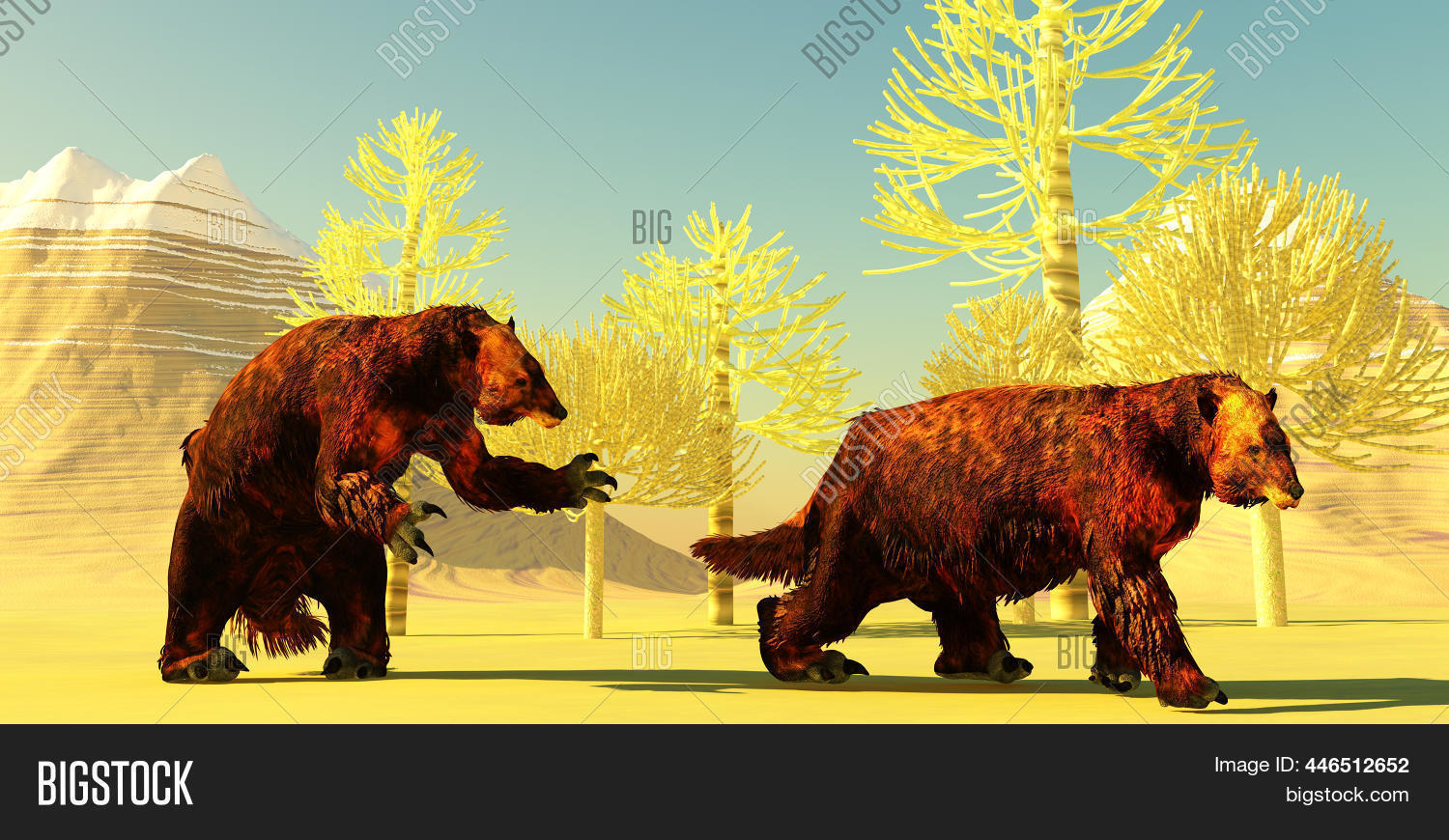 Megatherium Animals 3d Image & Photo (Free Trial) | Bigstock