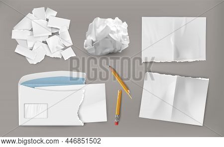 Crumpled Wasted Paper Vector & Photo (Free Trial) | Bigstock