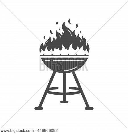 Barbeque Grill Fire Vector & Photo (Free Trial) | Bigstock