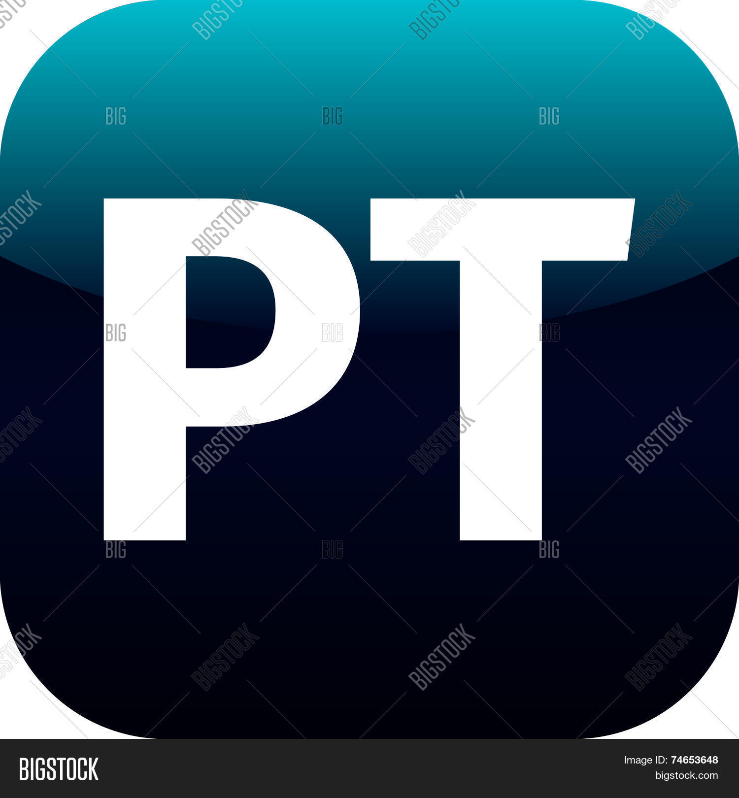 Blue Pt Icon - Image & Photo (Free Trial) | Bigstock