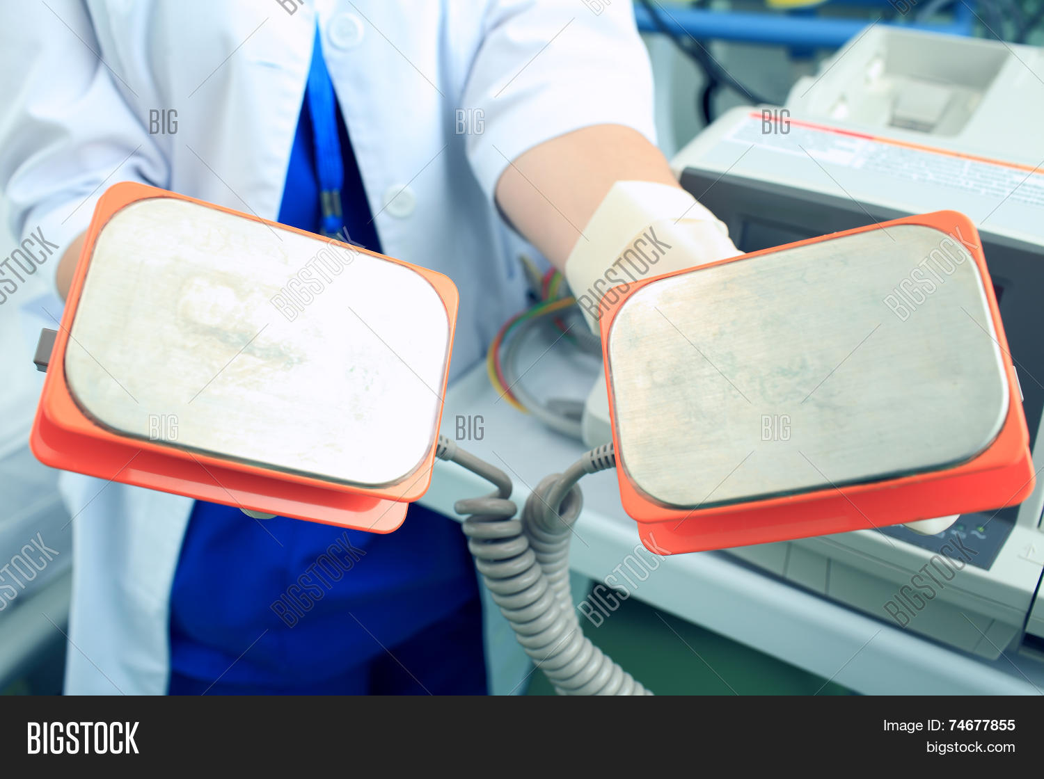 Plates Defibrillator Image & Photo (Free Trial) | Bigstock