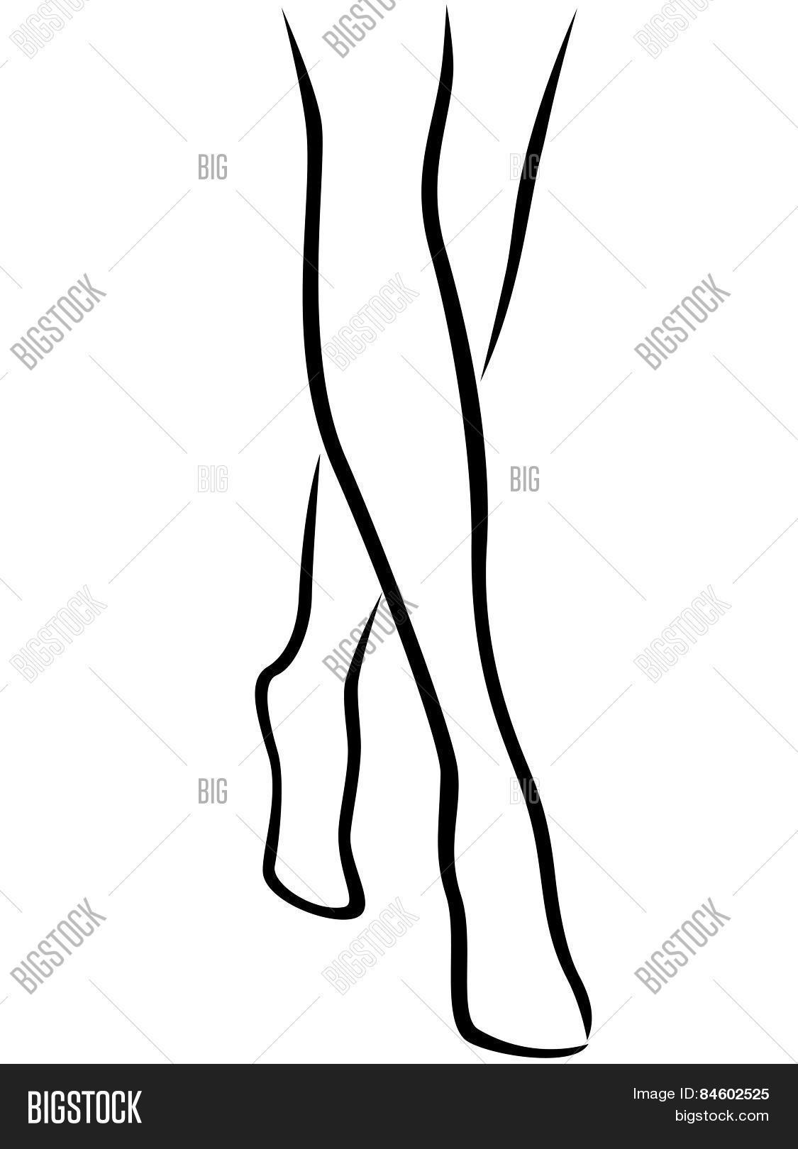 Graceful Barefoot Vector & Photo (Free Trial) | Bigstock