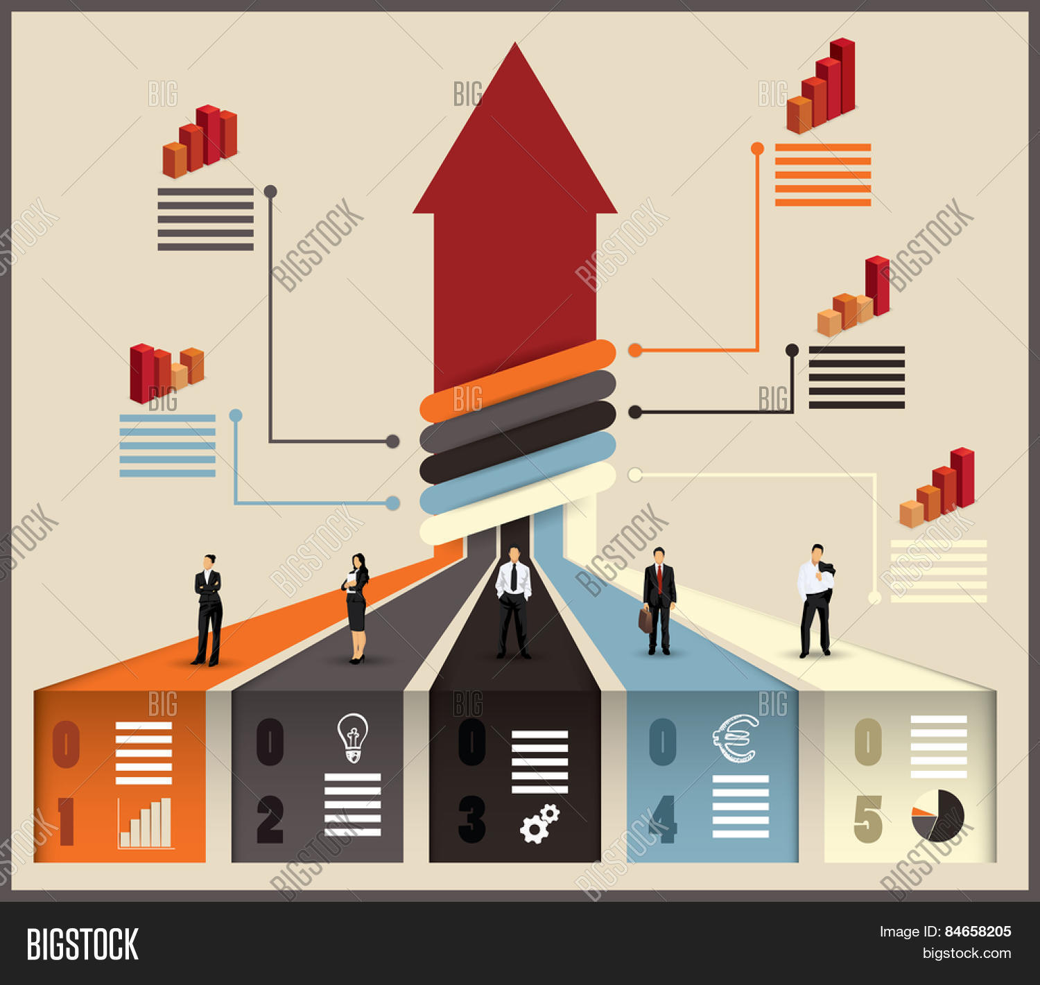 Business Team Flow Vector & Photo (Free Trial) | Bigstock