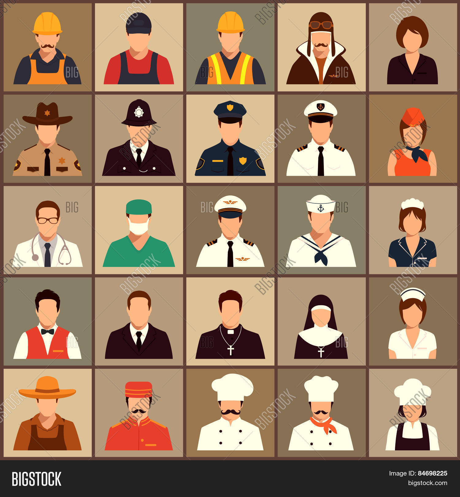 Icon Workers, Vector & Photo (Free Trial) | Bigstock