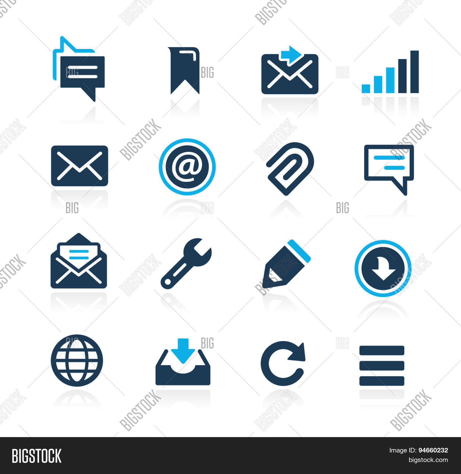 Messages Icons // Vector & Photo (Free Trial) | Bigstock
