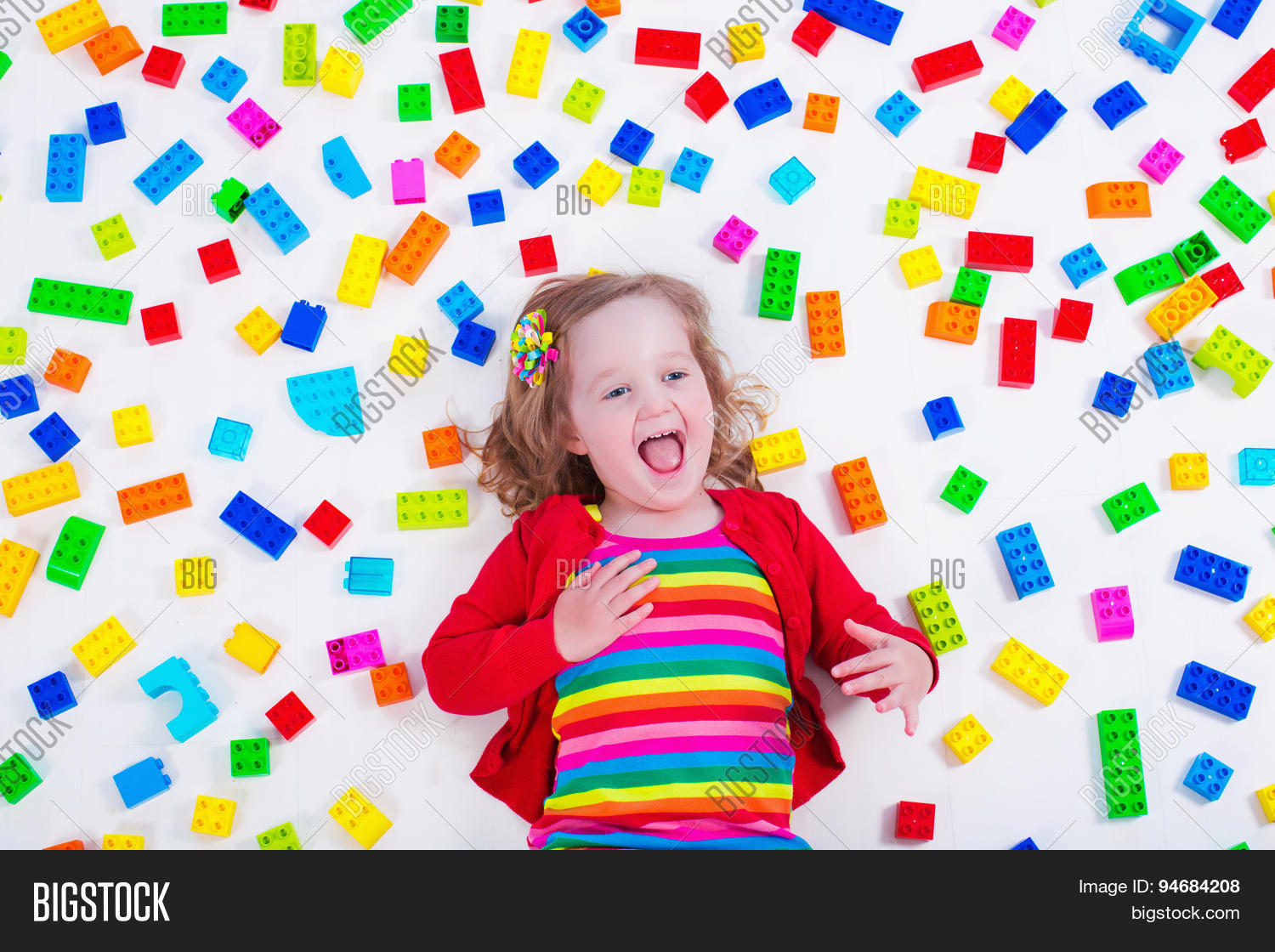 Little Girl Playing Image & Photo (Free Trial) | Bigstock