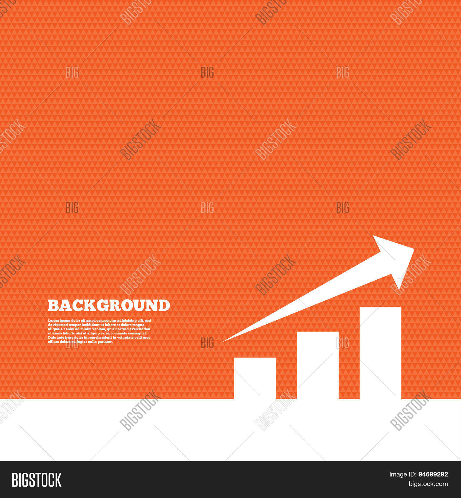 Chart Arrow Sign. Vector & Photo (Free Trial) | Bigstock
