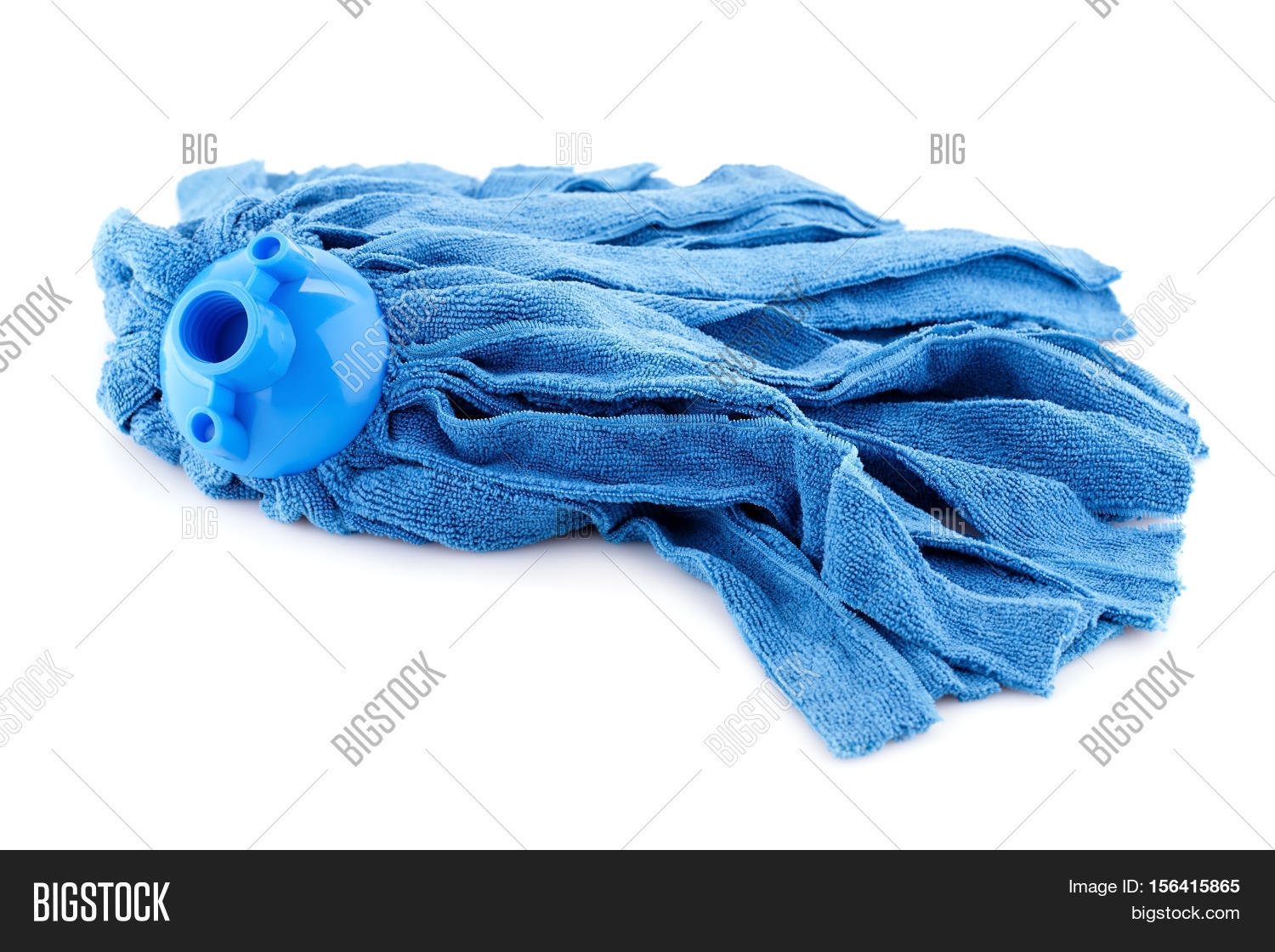 Blue Mop Isolated On Image & Photo (Free Trial) | Bigstock