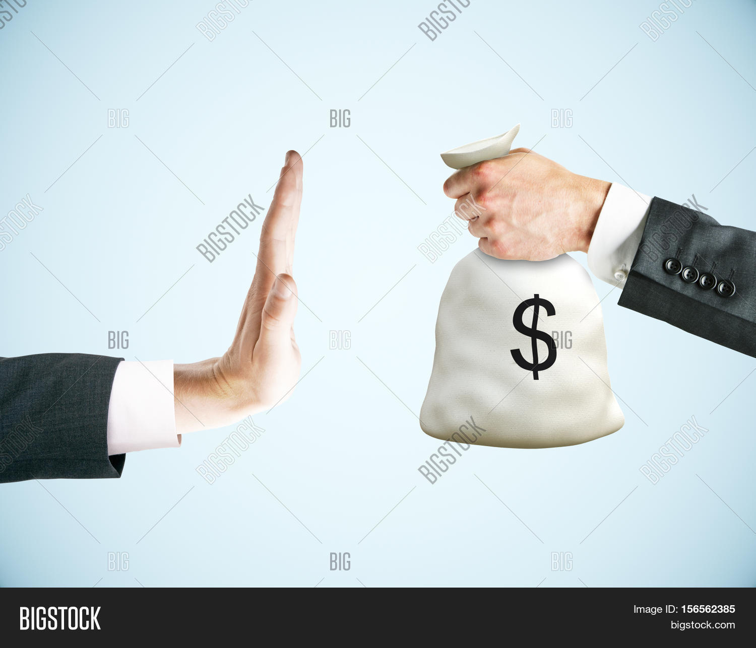 Hand Saying No Money Image & Photo (Free Trial) | Bigstock