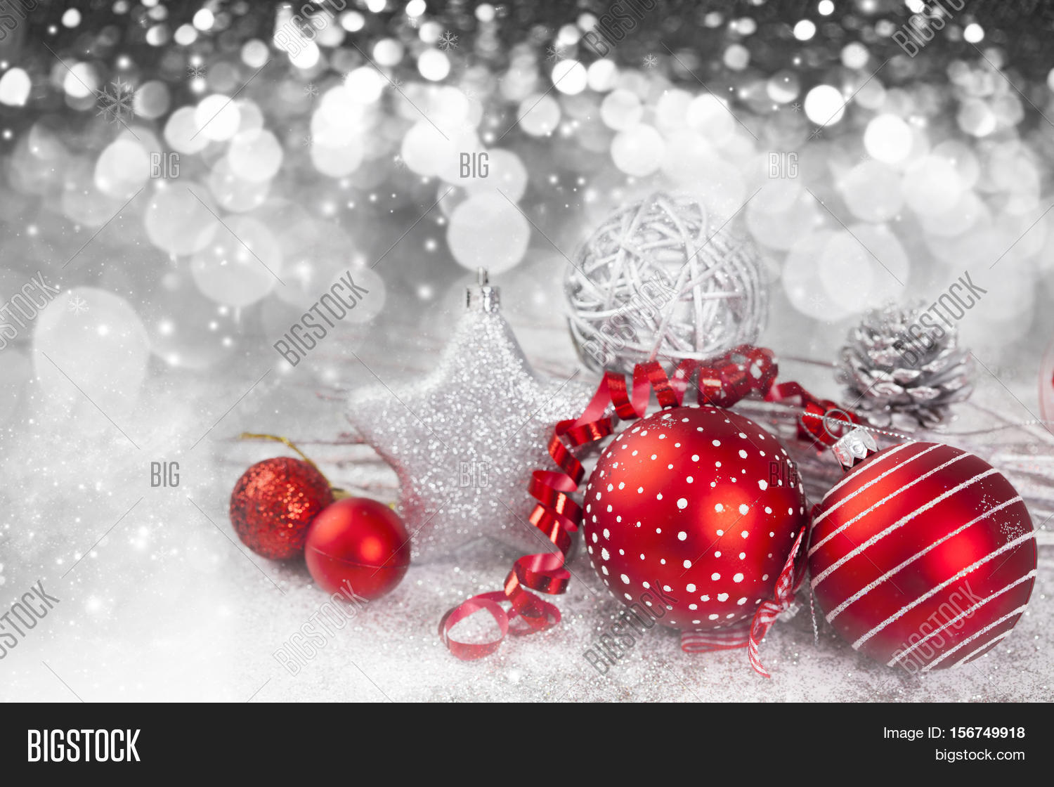 Red Christmas Balls Image & Photo (Free Trial) | Bigstock