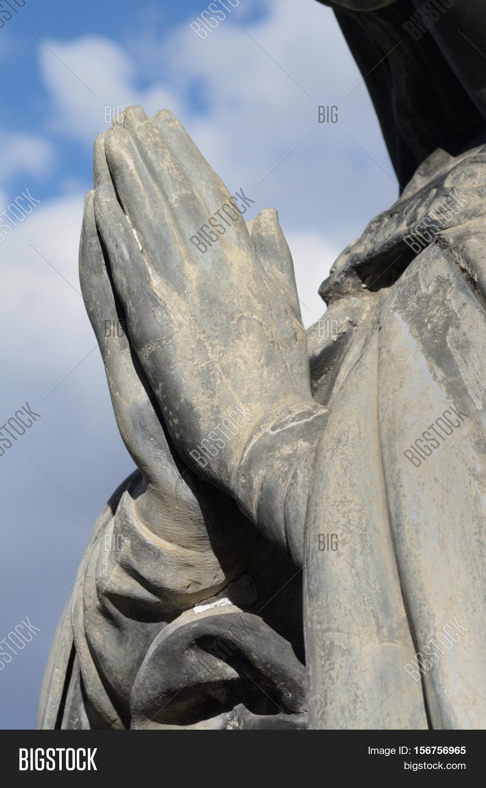 Praying Hands On Grave Image & Photo (Free Trial) | Bigstock
