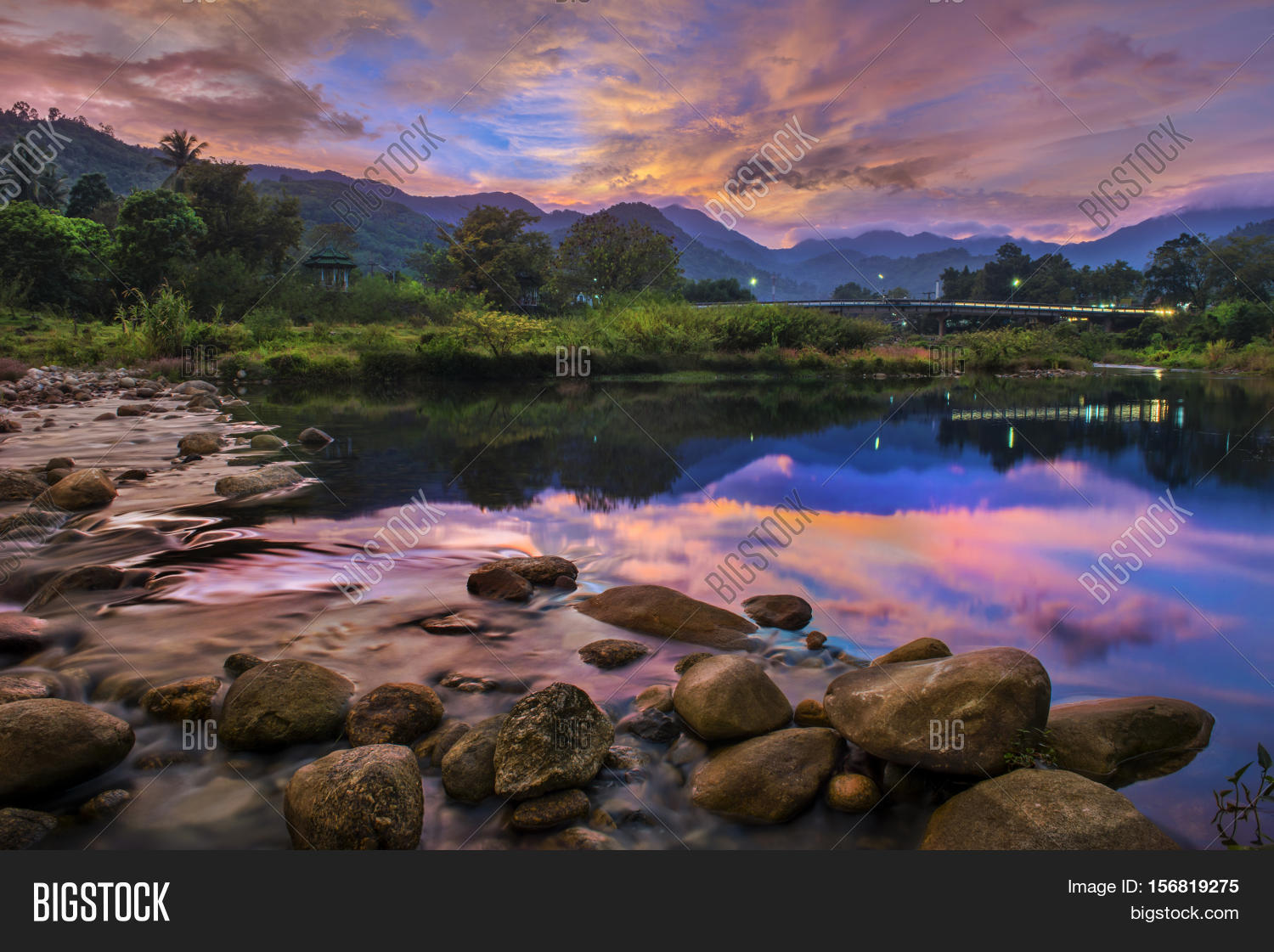 Waterfall Twilight Image & Photo (Free Trial) | Bigstock