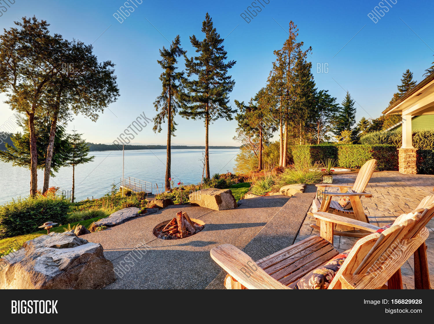 Back Yard Waterfront Image & Photo (Free Trial) | Bigstock