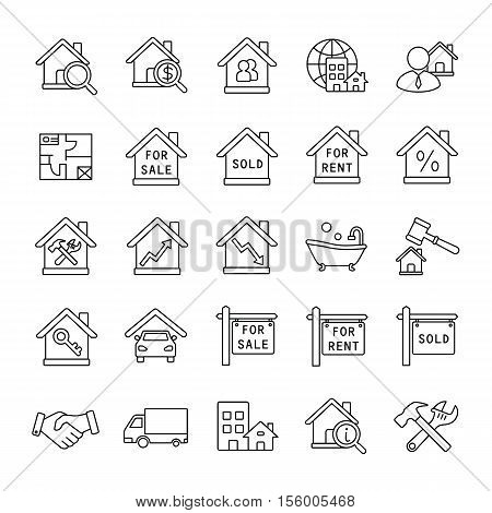Real Estate Outlines Vector & Photo (Free Trial) | Bigstock