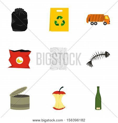 Types Waste Icons Set Vector & Photo (Free Trial) | Bigstock