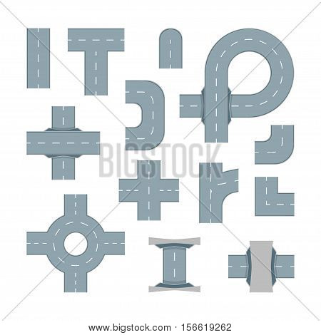 Road Map Design Vector & Photo (Free Trial) | Bigstock